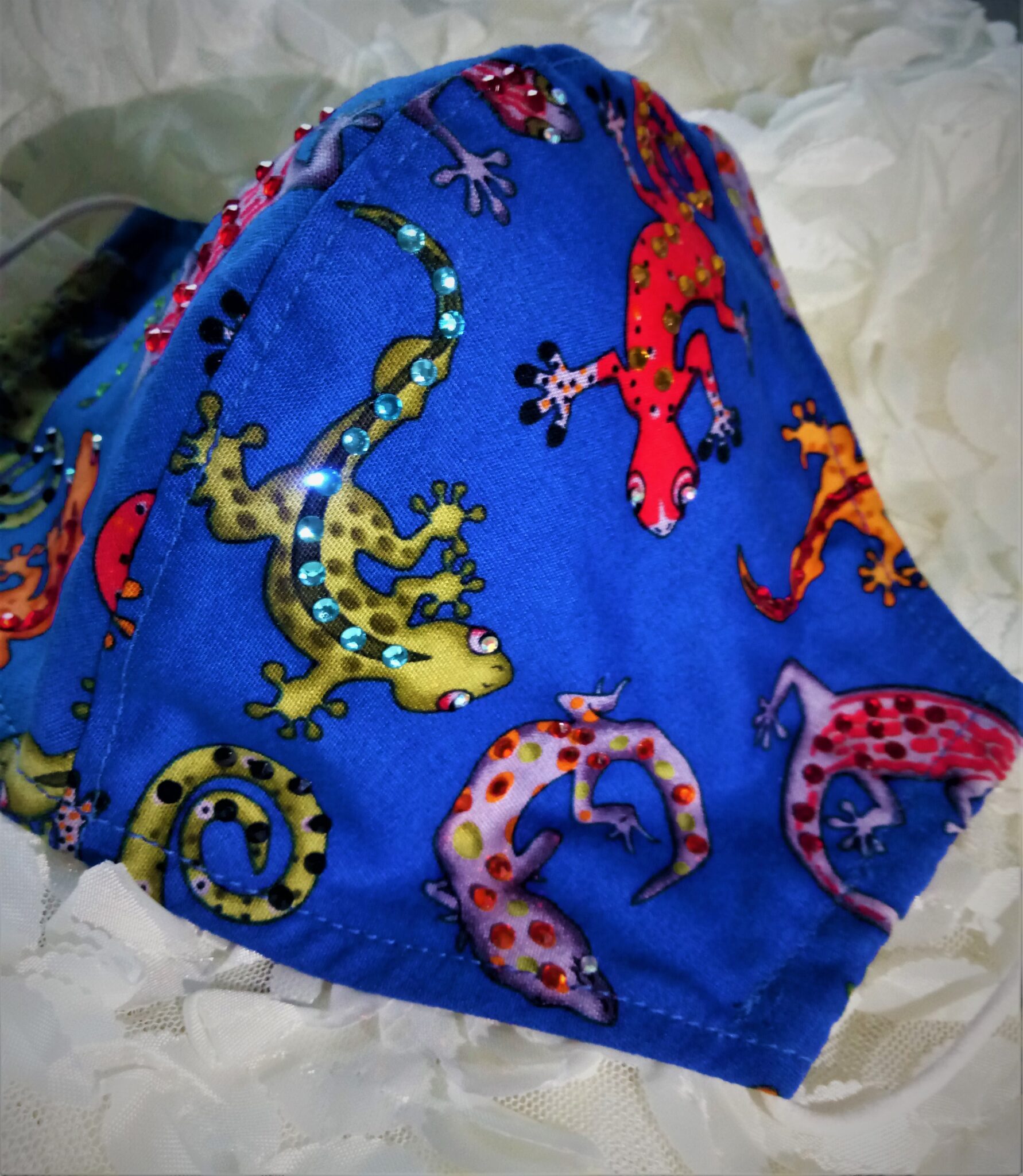 Lizards Crystals Face Mask • Classy Tailoring House